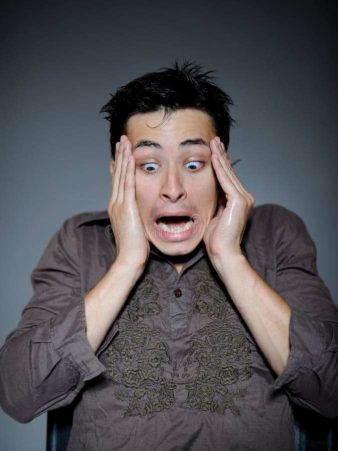 Expressions. Man is Terrified and Feeling Fear Stock Photo - Image of ... Expressions. Man is Terrified and Feeling Fear Stock Photo - Image of ...