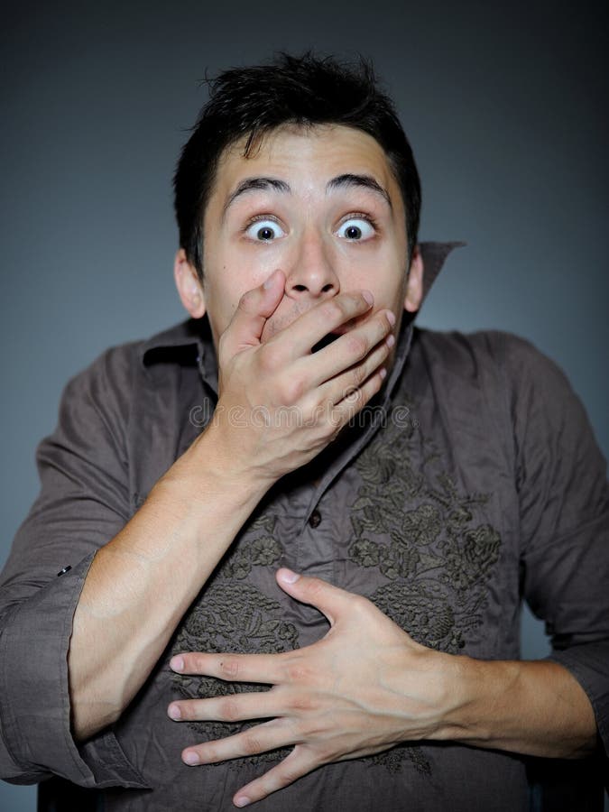 Expressions. Man is Terrified and Feeling Fear Stock Photo - Image of ... Expressions. Man is Terrified and Feeling Fear Stock Photo - Image of ...