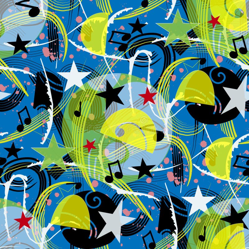 Expressive Abstract Lines and Shapes Pattern about Music Visual with ...