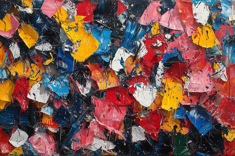 Expressive Abstract Paintings with Dynamic Color Contrasts and Textures ...