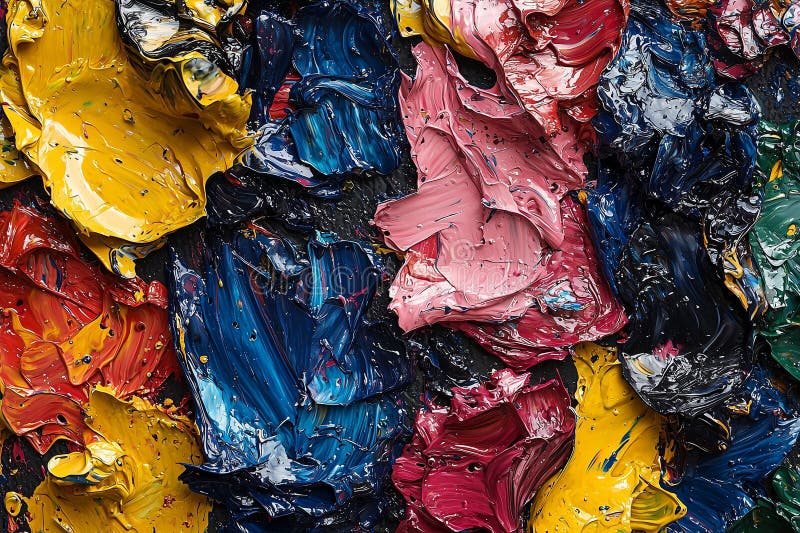 Expressive Abstract Paintings with Dynamic Color Contrasts and Textures ...