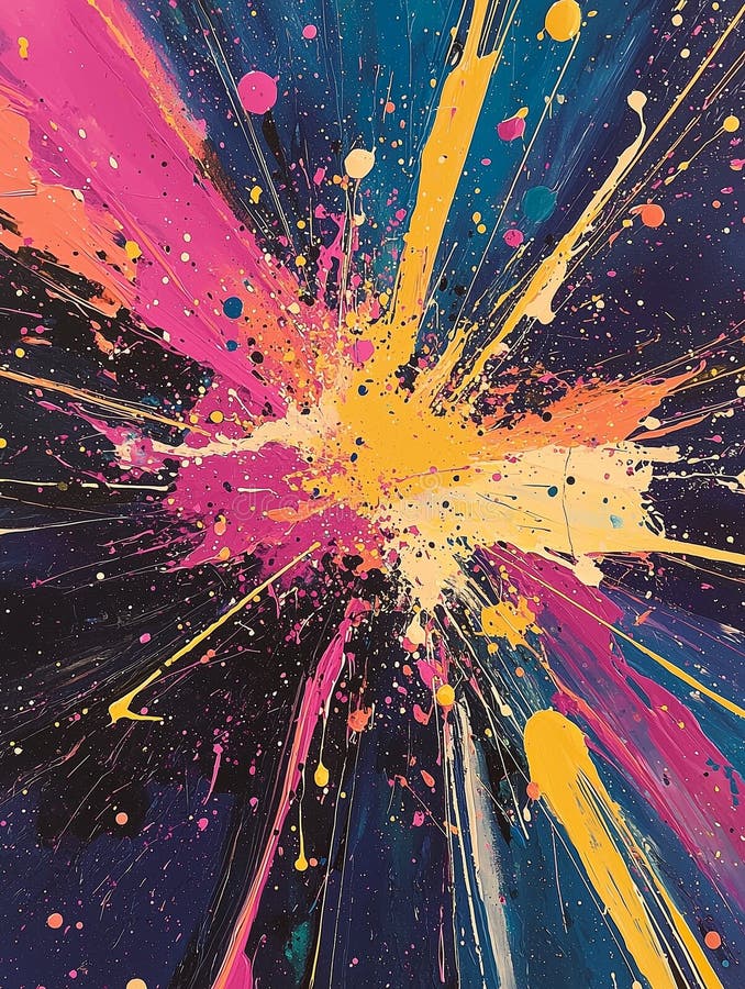 Expressive Abstract Paintings with Dynamic Color Contrasts and Textures ...