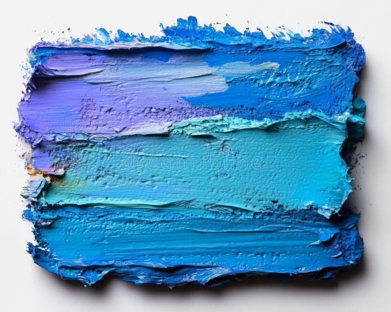 An Expressive Blue Paint Blot that Emphasizes Its Nuanced Texture and ...