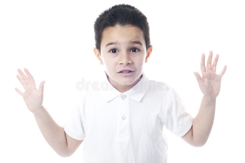 Child Gesturing Or Finger Pointing Stock Photo - Image of attractive ...