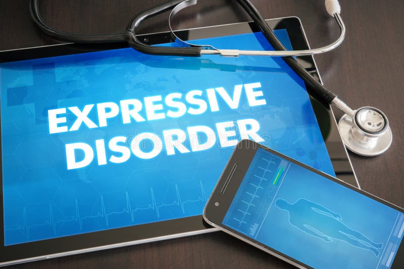 Expressive Disorder (communication Disorder) Diagnosis Medical C Stock ...