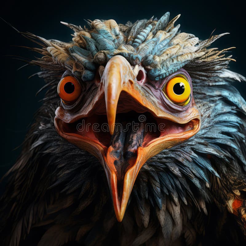 Expressive Eagle: a Hyper-realistic Sci-fi Image with Dramatic Colors ...