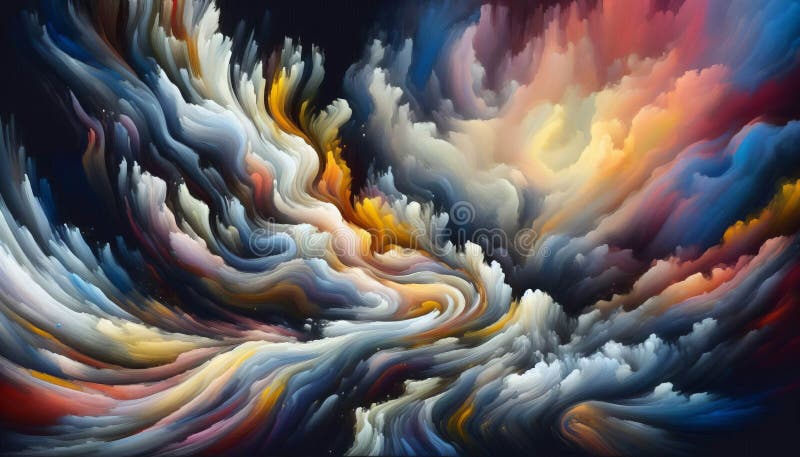 Expressive Form a Stylized Abstract Landscape with an Expressive Stock ...