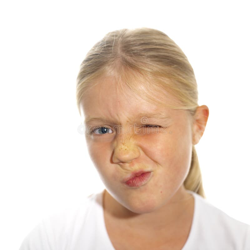 Expressive Girl S Face : Dissapointed Stock Photo - Image of hanging ...