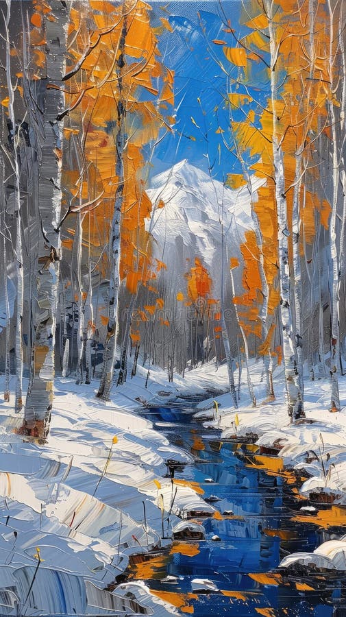 Expressive Impasto Landscape, Capturing the Texture and Depth of ...