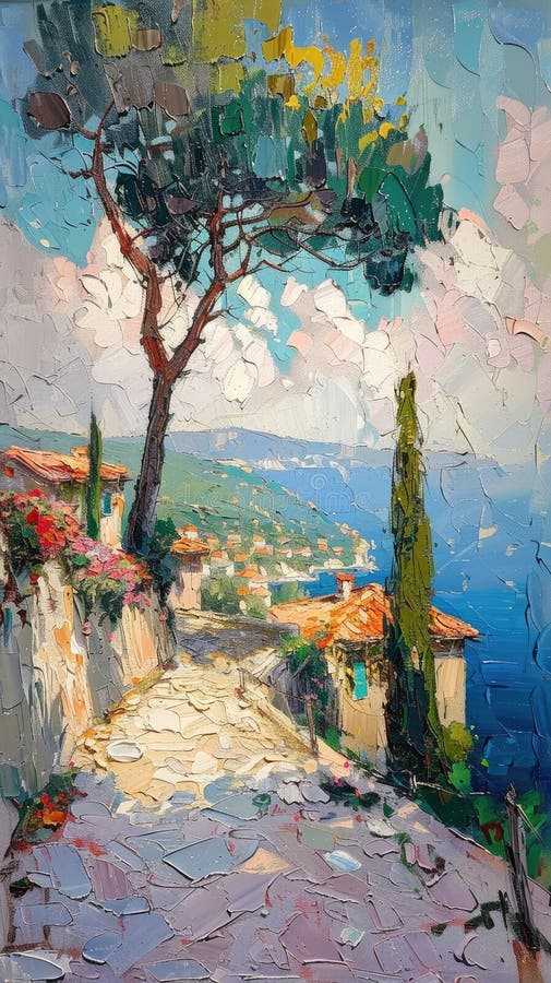 Expressive Impasto Landscape, Capturing the Texture and Depth of ...