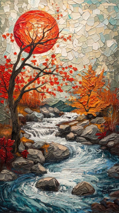 Expressive Impasto Landscape, Capturing the Texture and Depth of ...