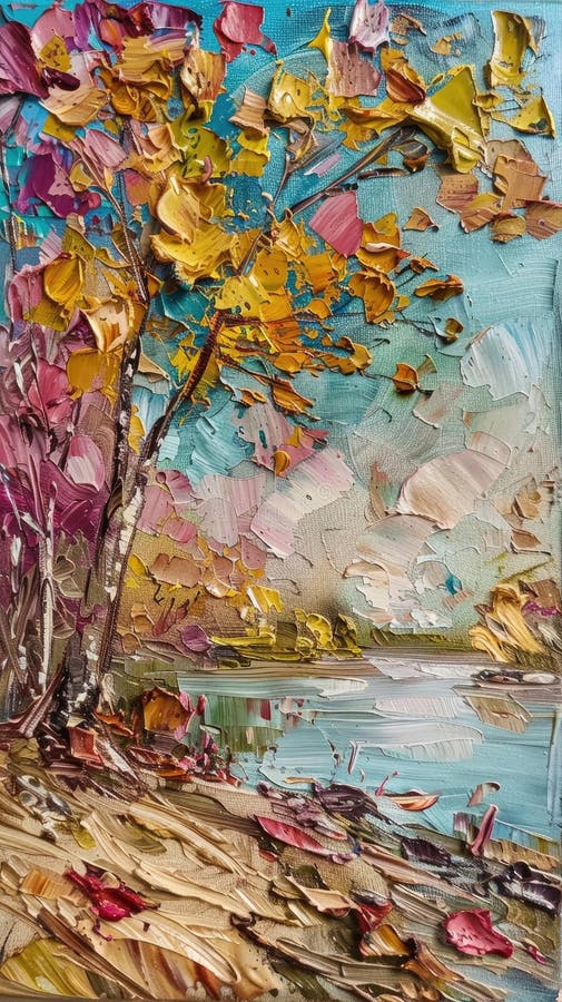 Expressive Impasto Landscape, Capturing the Texture and Depth of ...