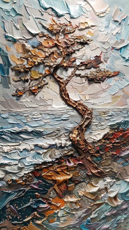 Expressive Impasto Landscape, Capturing the Texture and Depth of ...