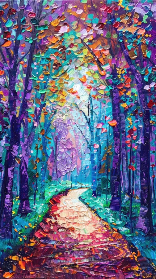 Expressive Impasto Landscape, Capturing the Texture and Depth of ...