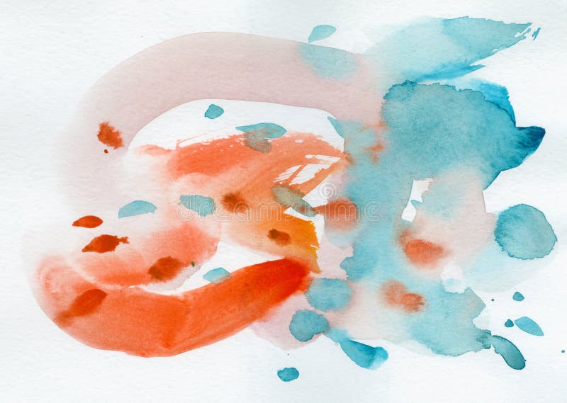 Expressive Messy Abstract Watercolor Stain. Watercolor Texture Stock ...