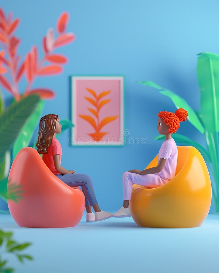 Expressive Movement Therapy Session in a Quiet Room with Soft Lighting ...