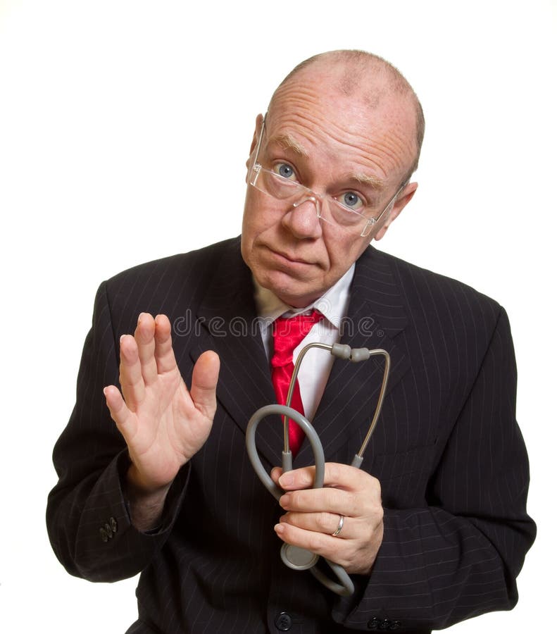 Expressive senior doctor stock image. Image of formal - 18813111