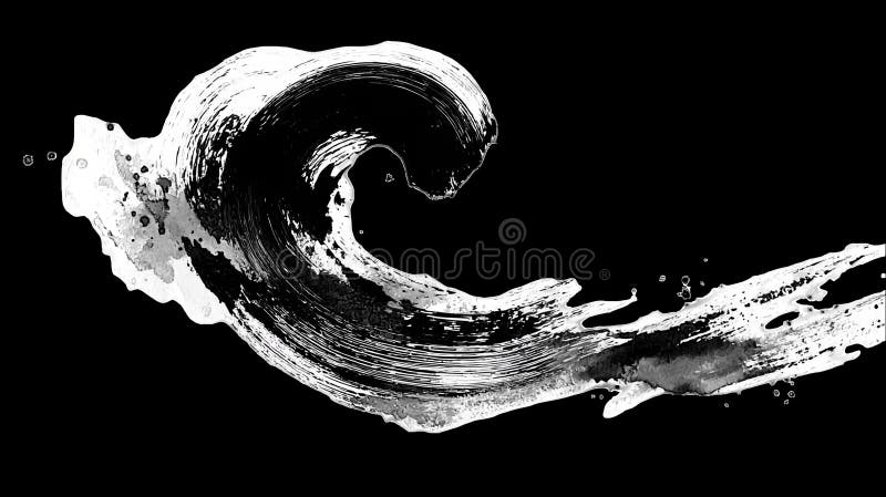 Zen Brushstroke Wave Stock Photos - Free & Royalty-Free Stock Photos ...