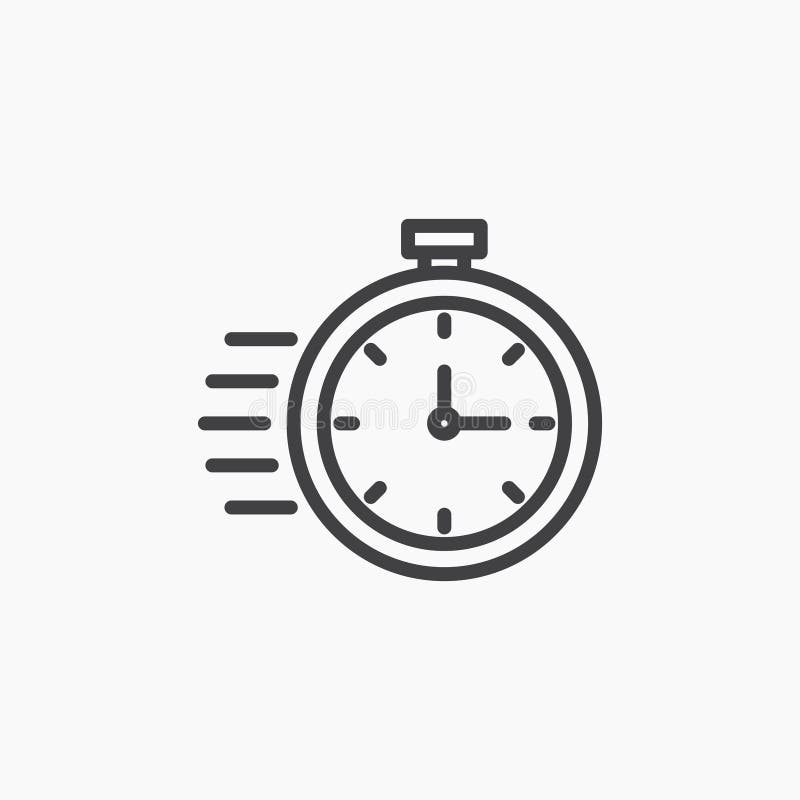 Expressline in Thin Line Black Color. Flat Simple Vector Symbols ...