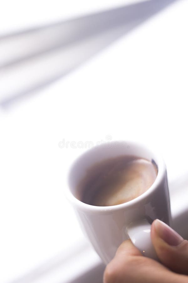 Expresso coffee cup stock photo. Image of breakfast, isolated - 68992226