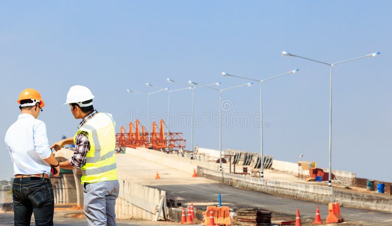 Expressway construction stock photo. Image of crane - 110322390