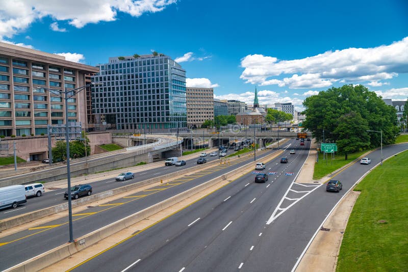 Expressway in Downtown Washington, DC, USA Editorial Stock Photo ...