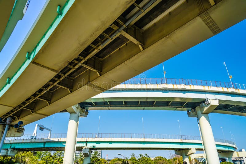 Expressway elevated lines stock photo. Image of civil - 286678242
