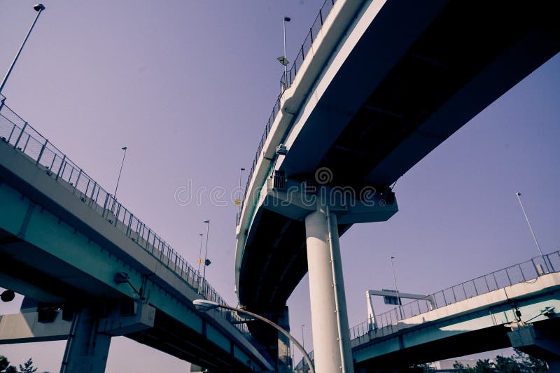 Expressway elevated lines stock photo. Image of engineering - 286740582