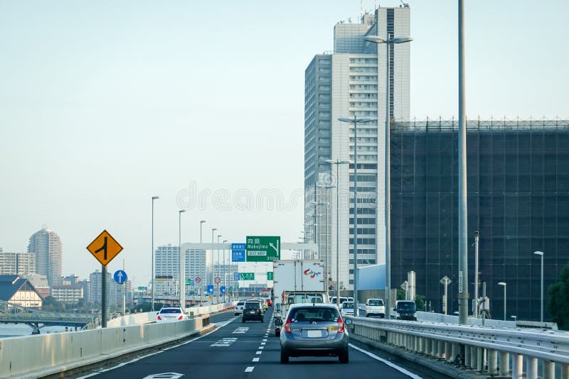 Expressway Japan in Landscape Day Editorial Image - Image of dayn ...