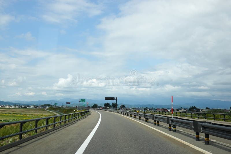 Expressway Japan in Landscape Day Stock Image - Image of building ...