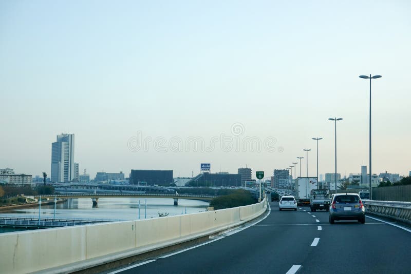 Expressway Japan in Landscape Day Editorial Stock Photo - Image of pier ...