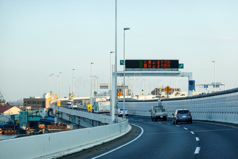 Expressway Japan in Landscape Day Editorial Stock Photo - Image of city ...