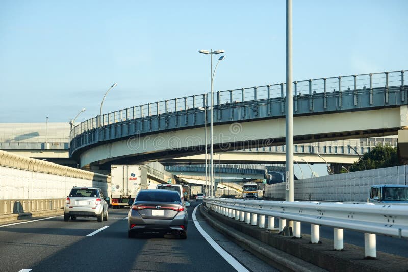 Expressway Japan in Landscape Day Editorial Stock Image - Image of asia ...