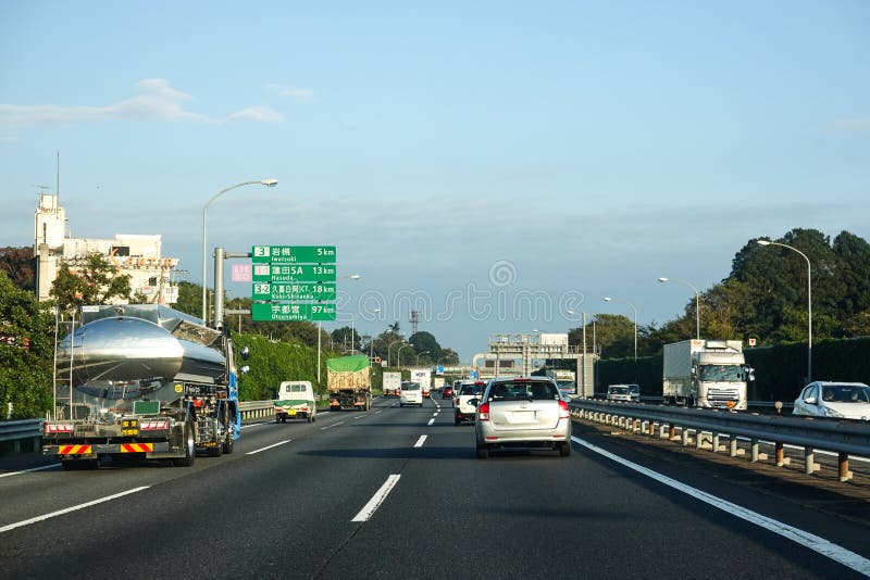 Expressway Japan in Landscape Day Editorial Photography - Image of ...