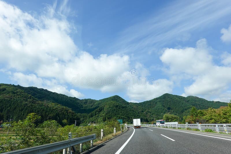Expressway Japan in Landscape Day Stock Photo - Image of facility ...
