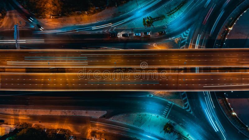 Expressway Top View, Road Traffic an Important Infrastructure Stock ...