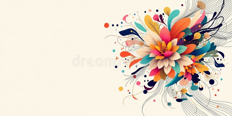 Exquisite Abstract Floral Design a Captivating Visual Symphony of ...