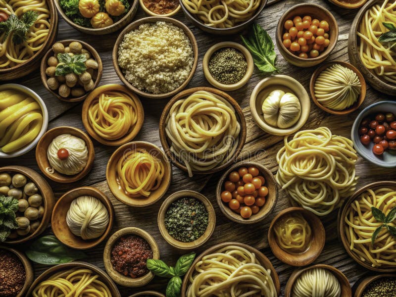 Exquisite Aerial View of Noodle Textures a DronesEye Perspective on ...
