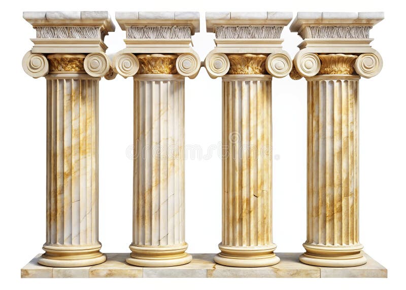 Exquisite Antique White Marble Doric Columns a Stunning Representation ...