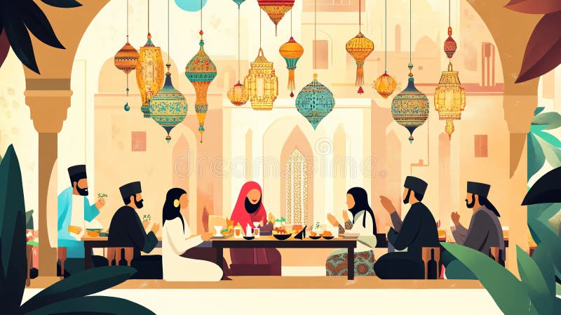 Exquisite Arabic Restaurant Menu Design with Traditional Flair Stock ...