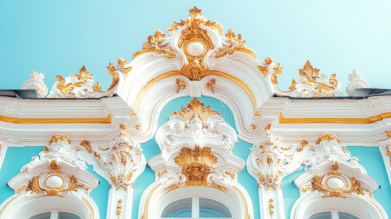 Exquisite Architectural Details of a Historic Building Facade ...