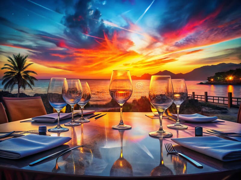 Exquisite Beachfront Dining Experience a Double Exposure Celebration of ...