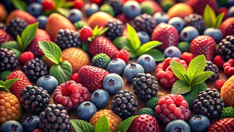 Exquisite Berry Pattern Background Detailed CloseUp Texture for Design ...