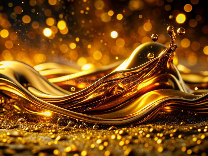 Exquisite Black Gold Flow Background a Luxurious Texture Image Perfect ...