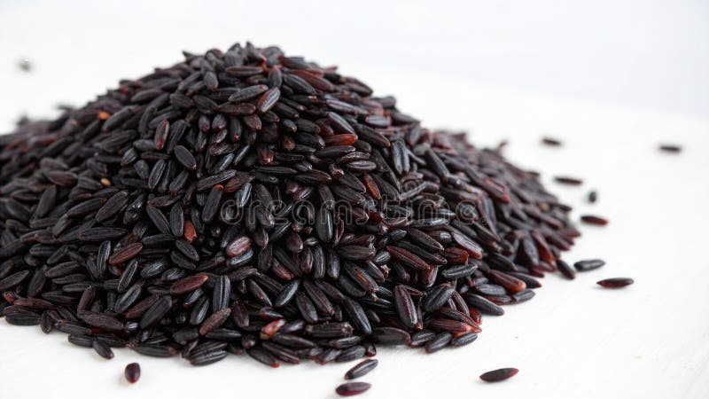 Exquisite Black Rice Still Life a Culinary Exploration of Texture and ...