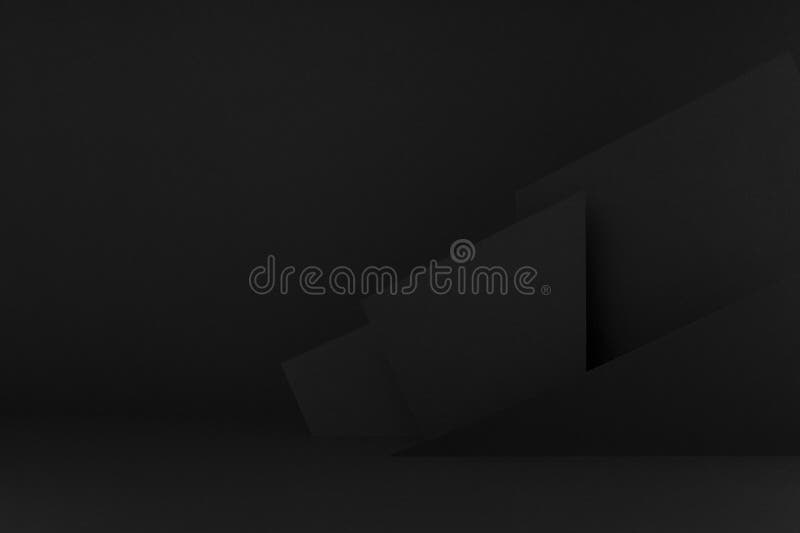 Exquisite Black Stage Mockup Abstract Geometric Pattern Corners, Angles ...