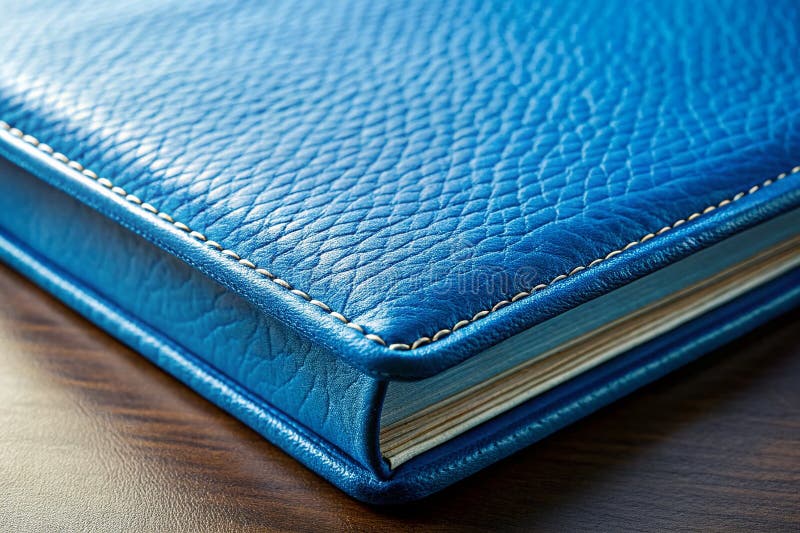 Exquisite Blue Leather Notebook Cover Elegant Design Premium Feel and ...