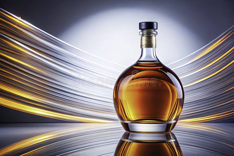 Exquisite Brandy Bottle a Long Exposure Masterpiece Capturing the ...