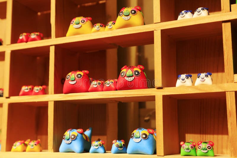 Exquisite Ceramic Cartoon Sculpture Editorial Photography - Image of ...