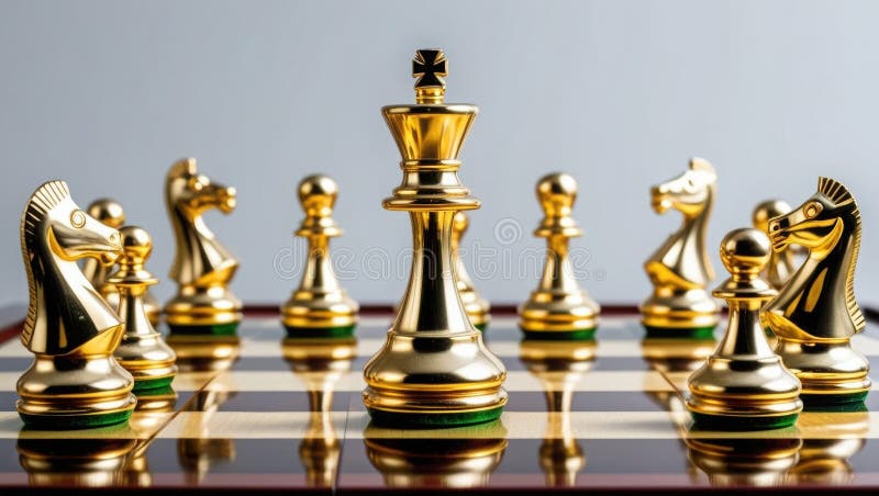 Exquisite Chess Set Crafted from Solid Gold with Intricate Detailing ...